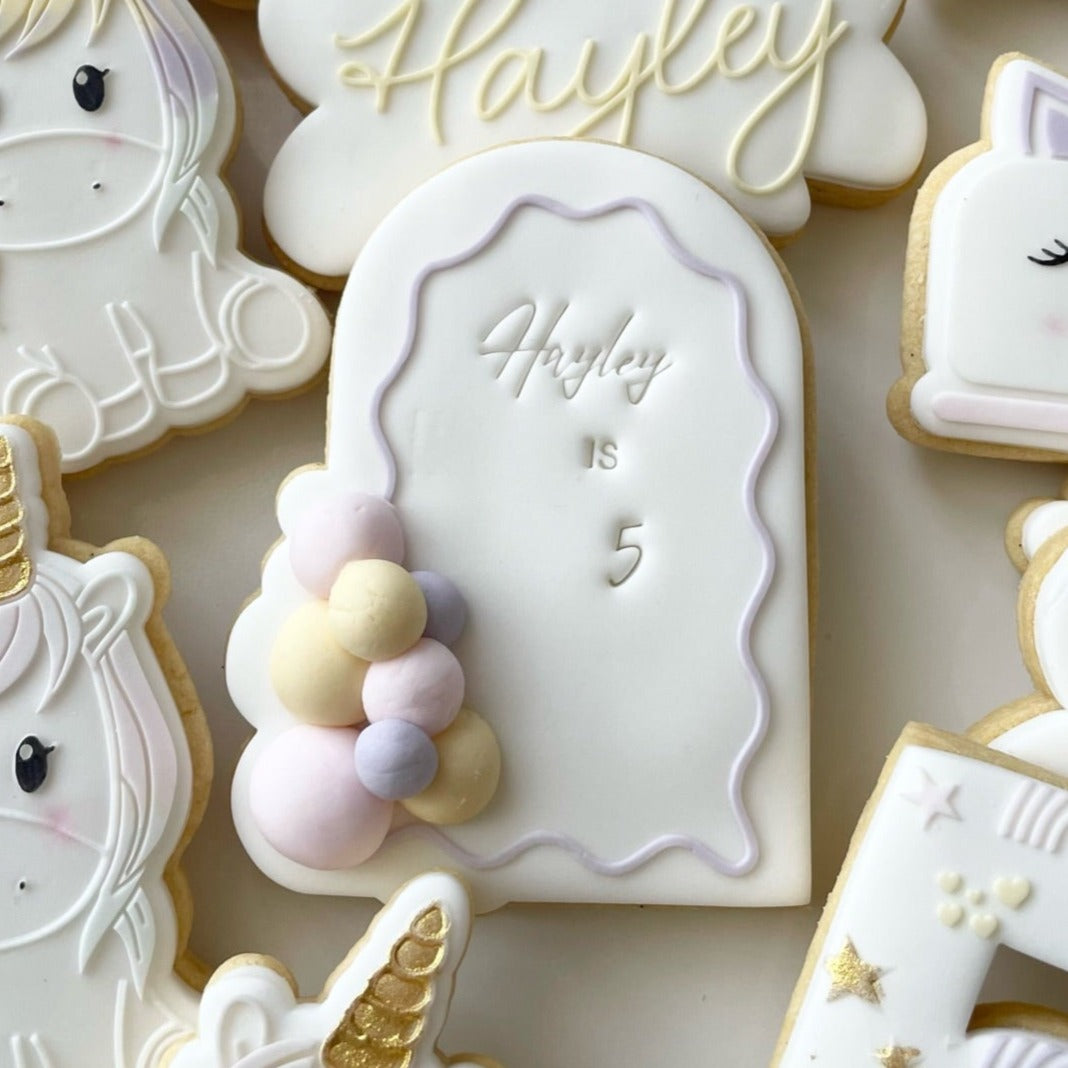 Wavy Arch Border with Balloon Space Debosser and Cutter – For The Love ...