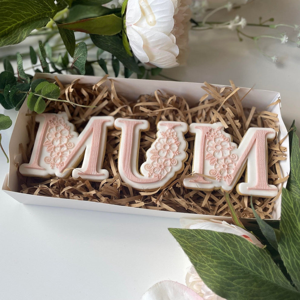 M&U MUM Letters Debosser and Cutter – For The Love Of Cookies